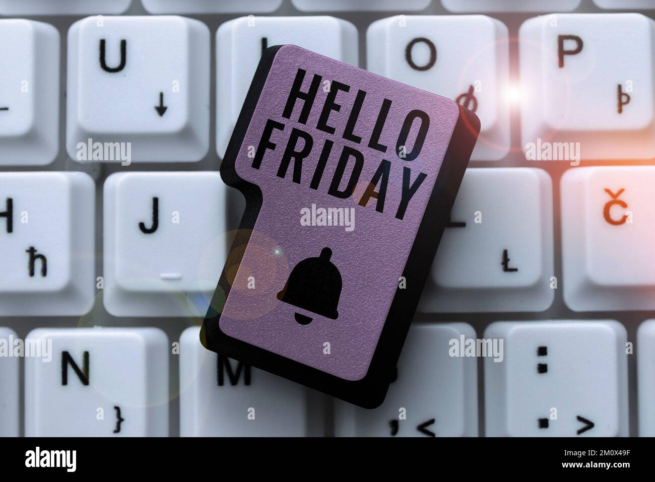 Handwriting text Hello Friday. Business idea Greetings on Fridays ...