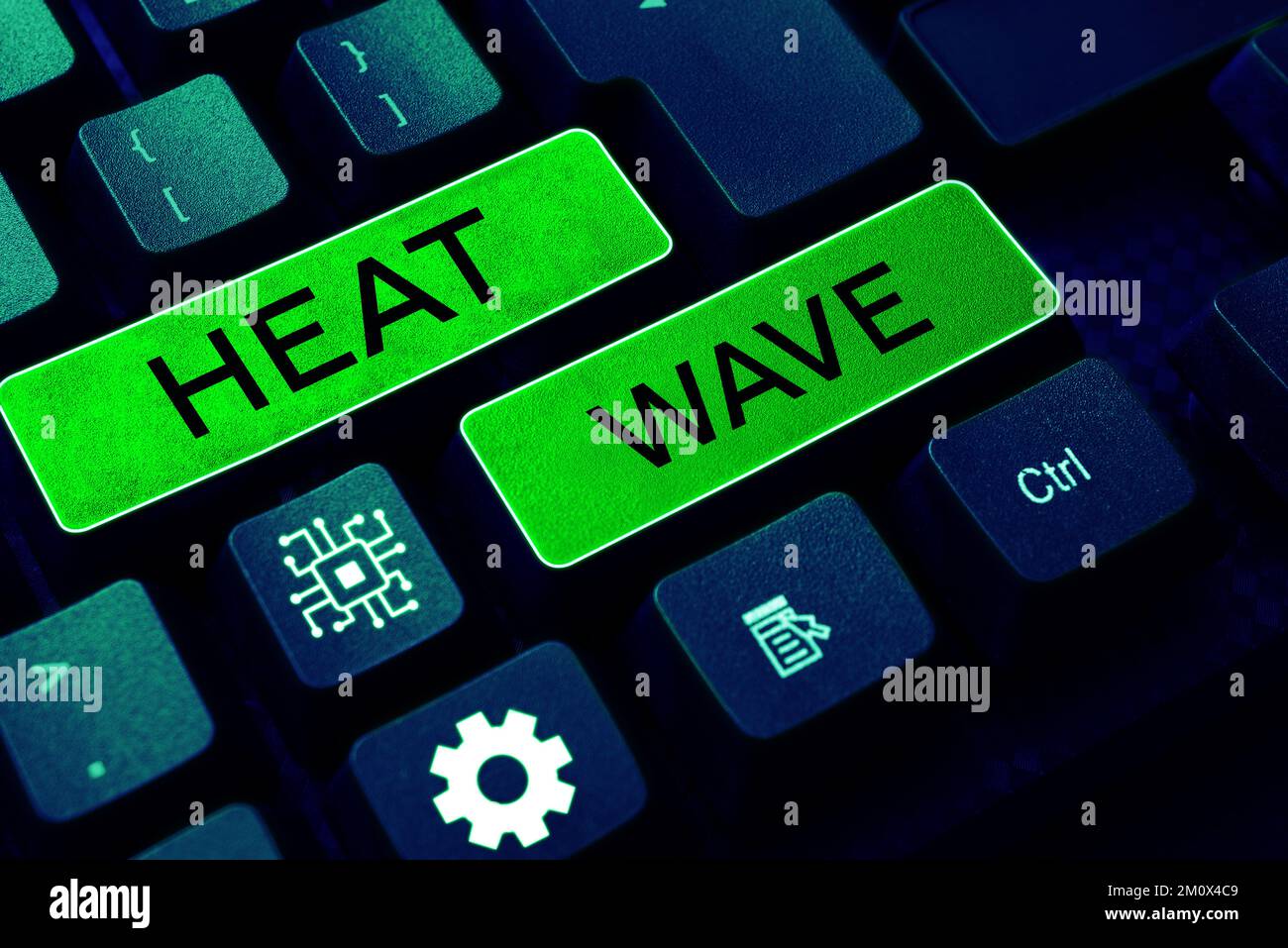 Text showing inspiration Heat Wave. Concept meaning a prolonged period ...