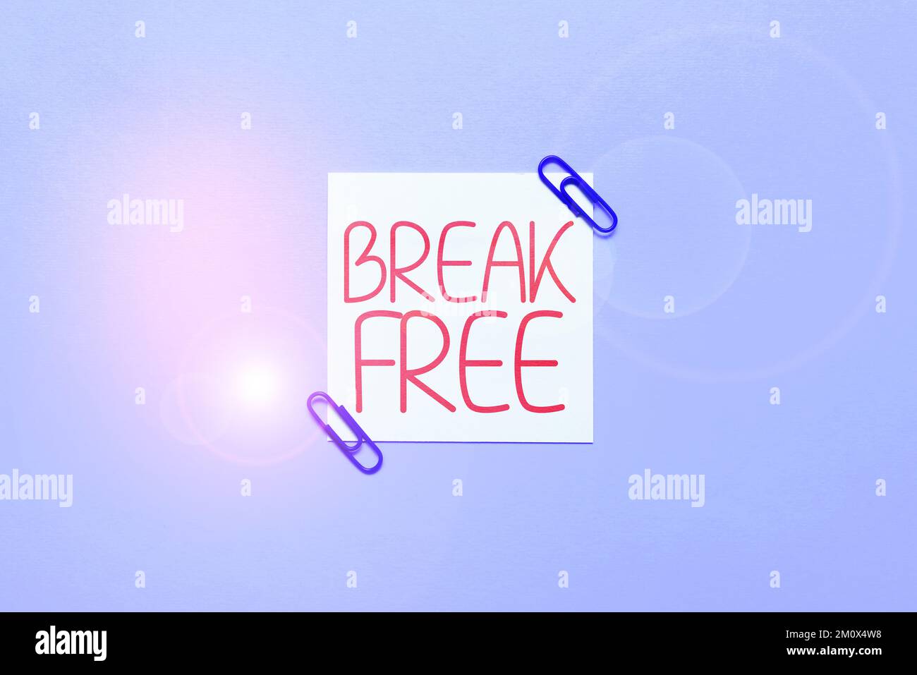 Handwriting text Break Free. Word for another way of saying salvation ...