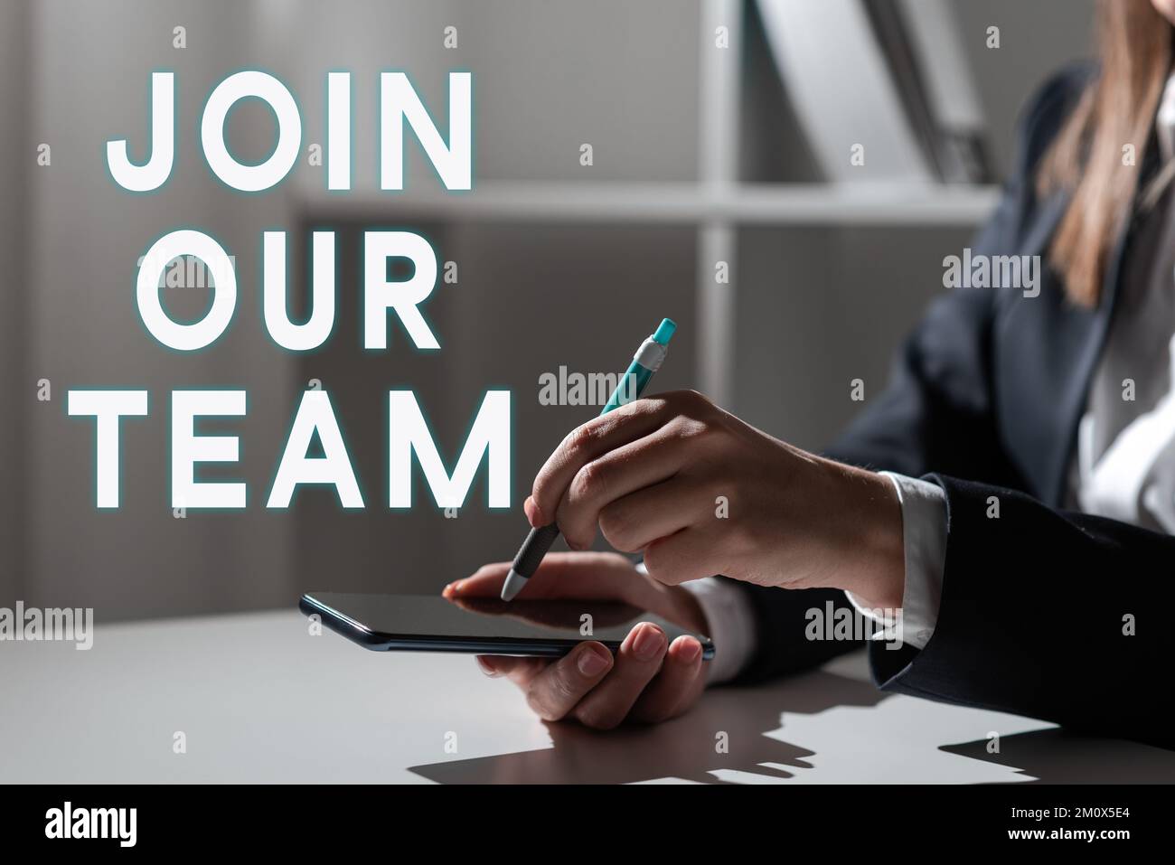 Hand writing sign Join Our Team, Business idea Allied Associate Work ...