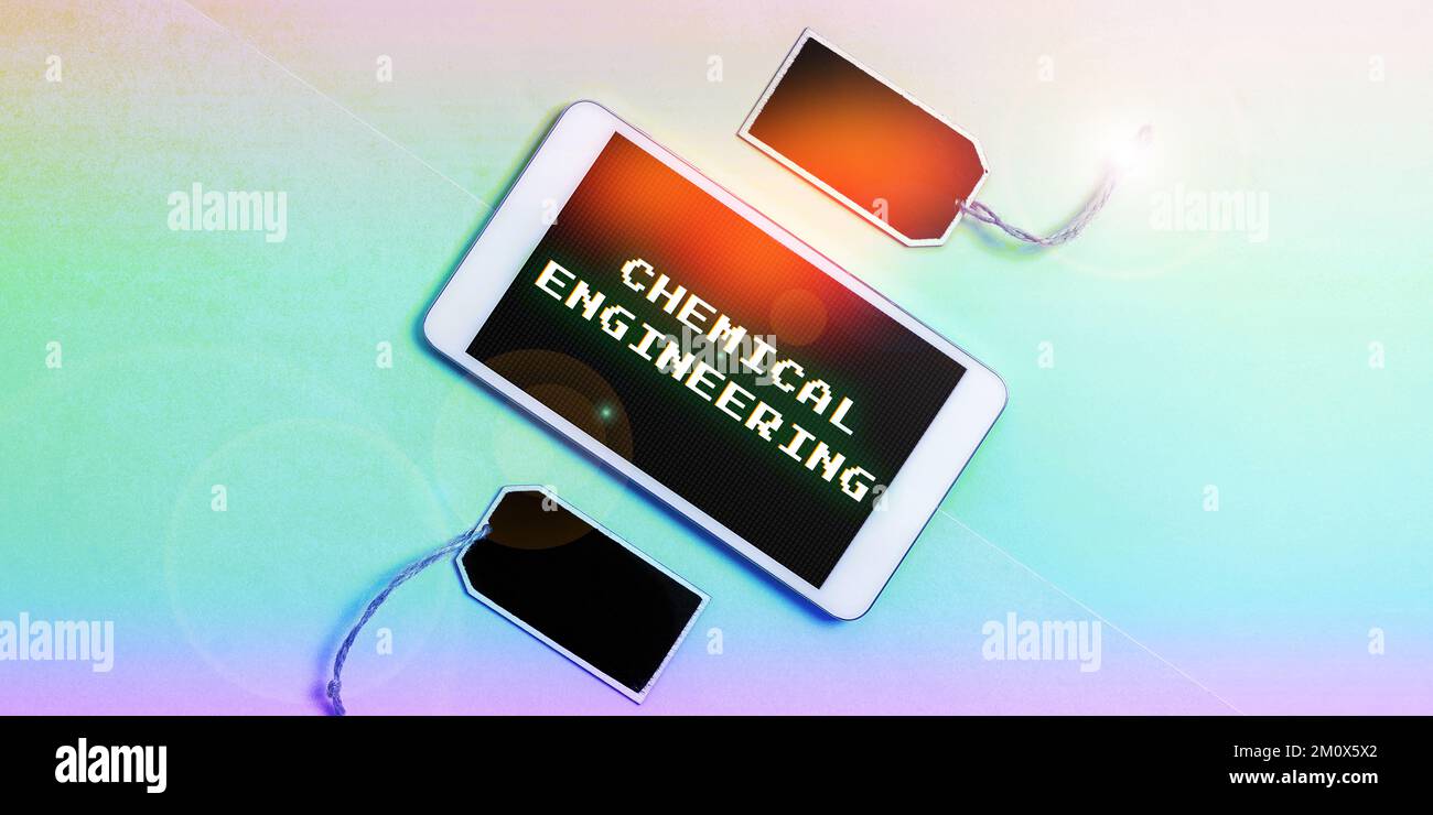Writing displaying text Chemical Engineering, Conceptual photo ...