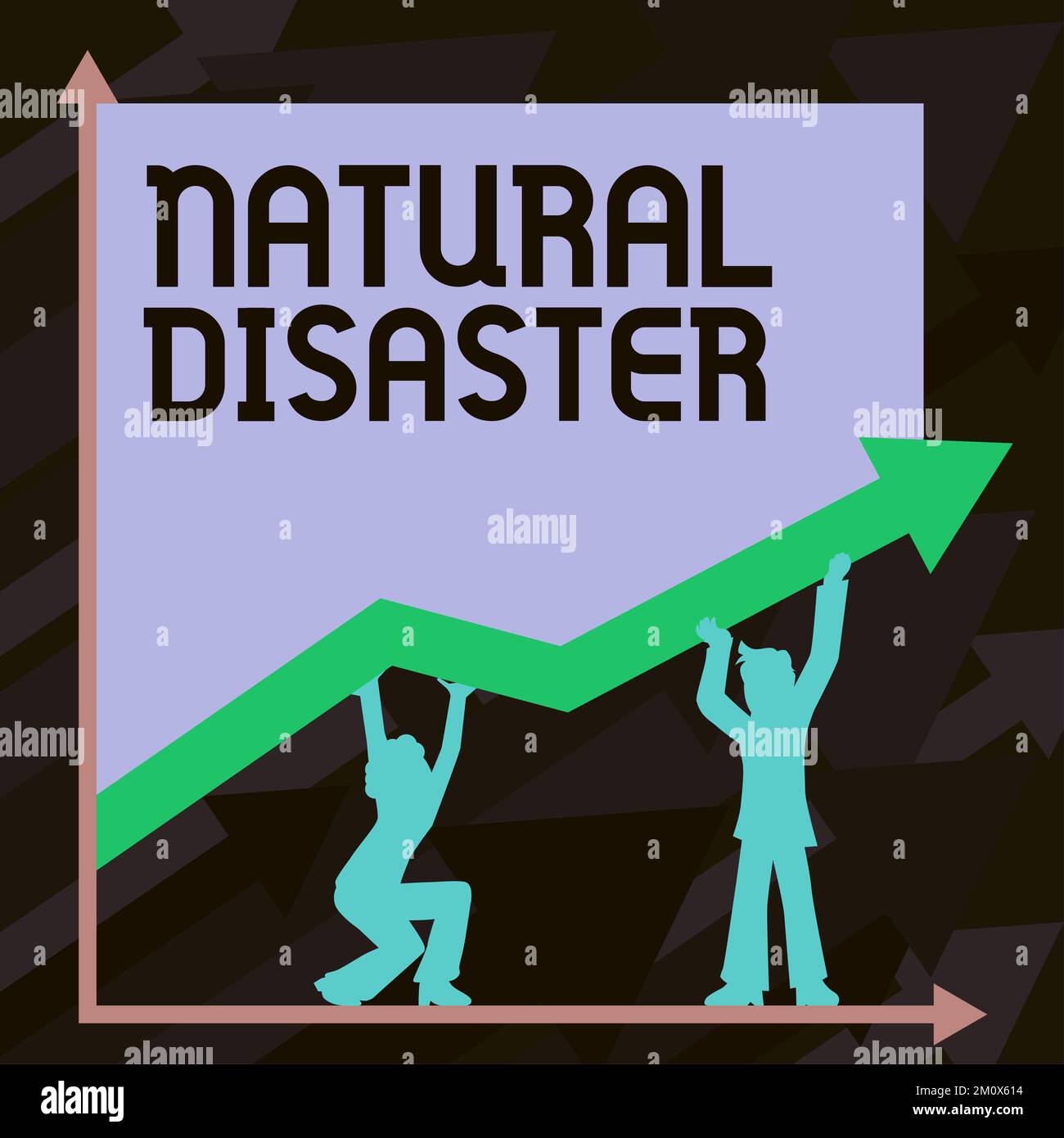 Text caption presenting Natural Disaster. Word for occurring in the ...