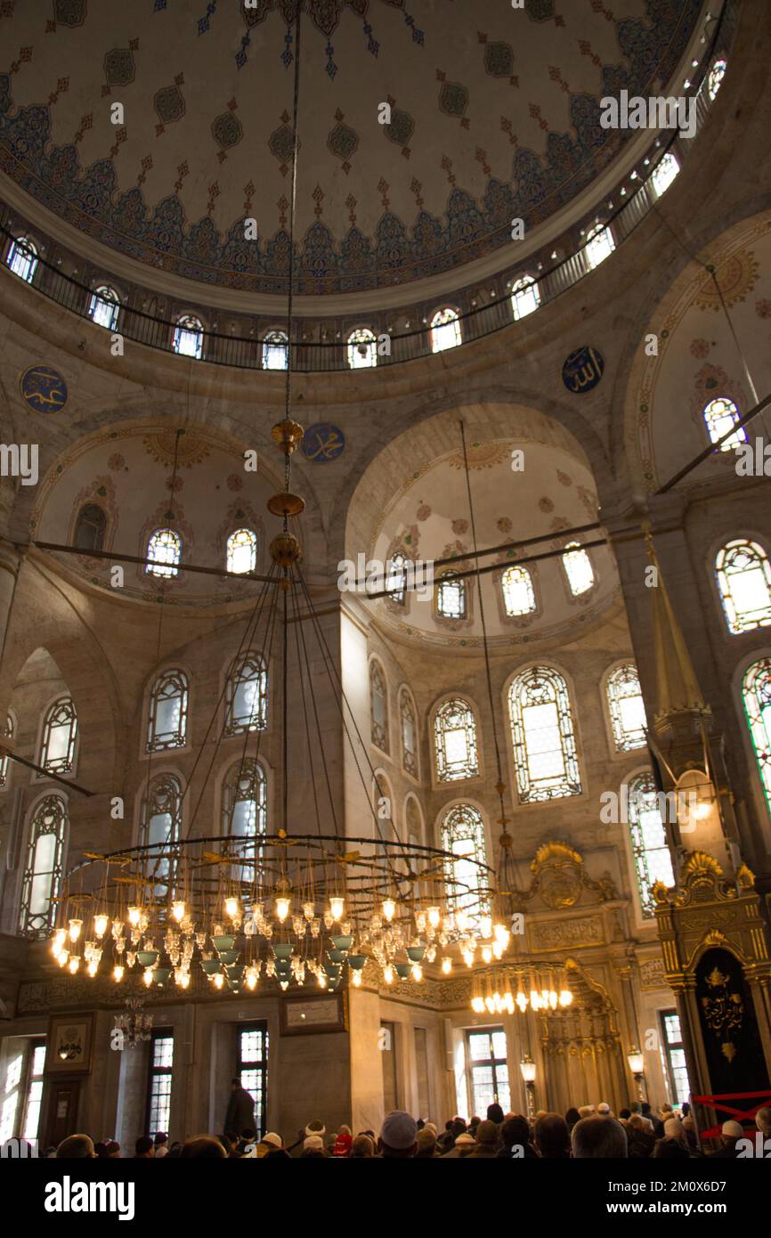 Ottoman time and style mosque built in Istanbul Stock Photo - Alamy