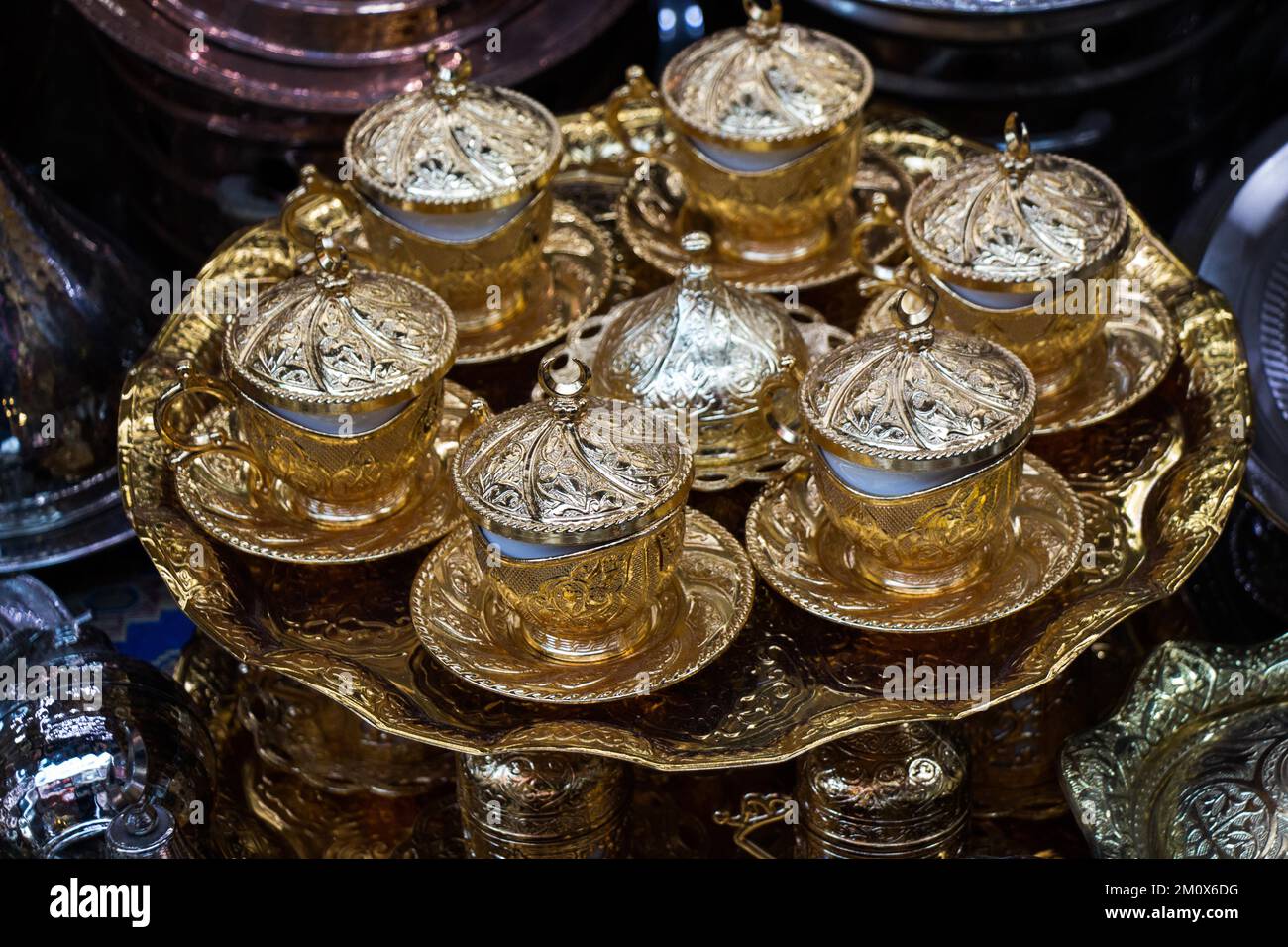 Colorful turkish coffee cups hi-res stock photography and images - Alamy