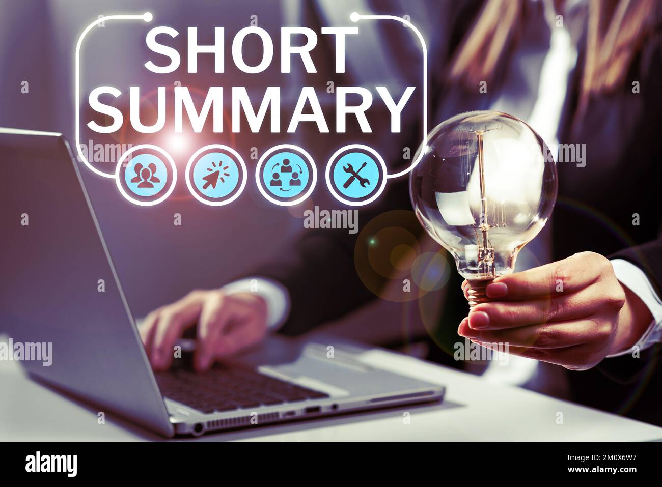 Conceptual display Short Summary. Business showcase Brief statement of main points clear Stock ...