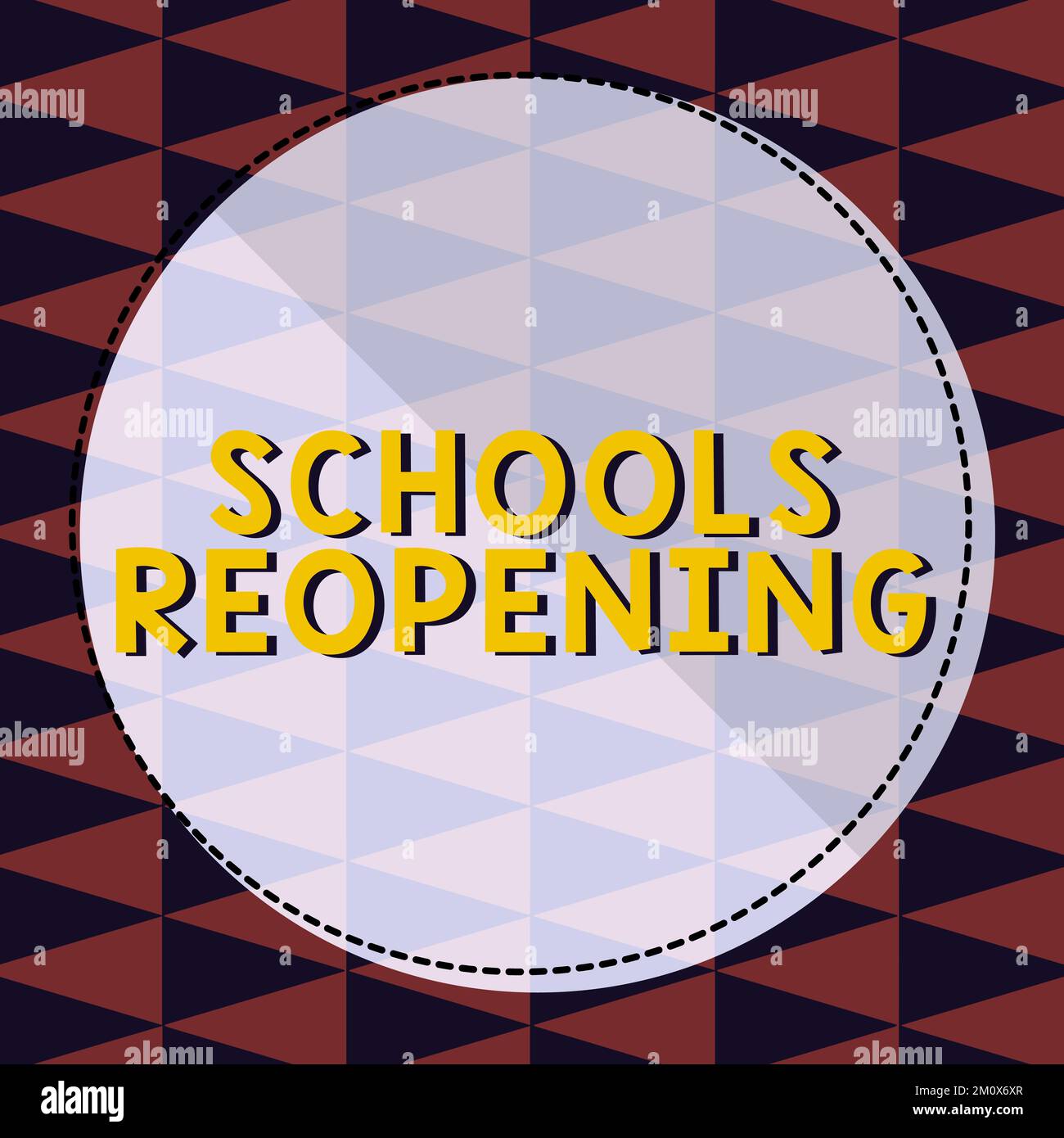 Text showing inspiration Schools Reopening. Business idea classes are ...