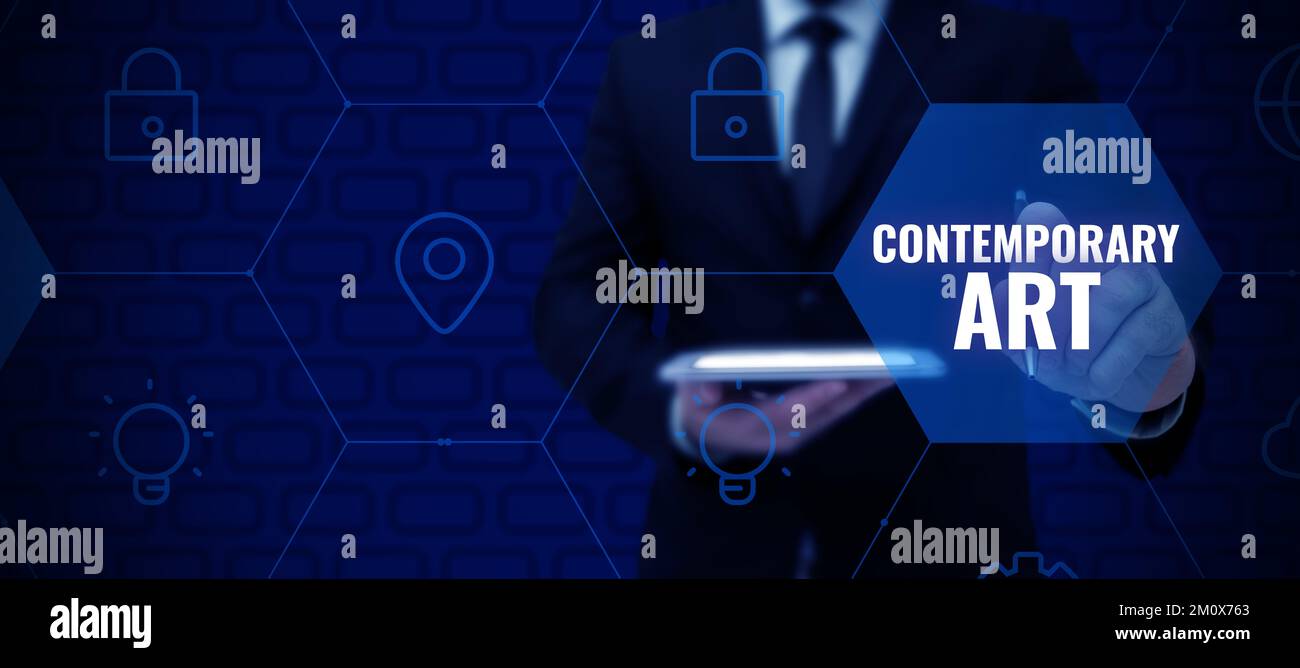 Handwriting text Contemporary Art, Conceptual photo made today by ...