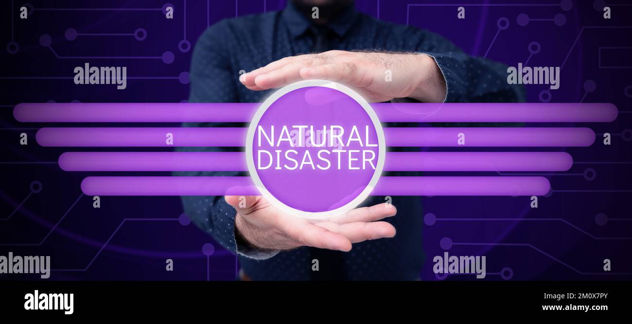 Conceptual caption Natural Disaster. Word for occurring in the course ...