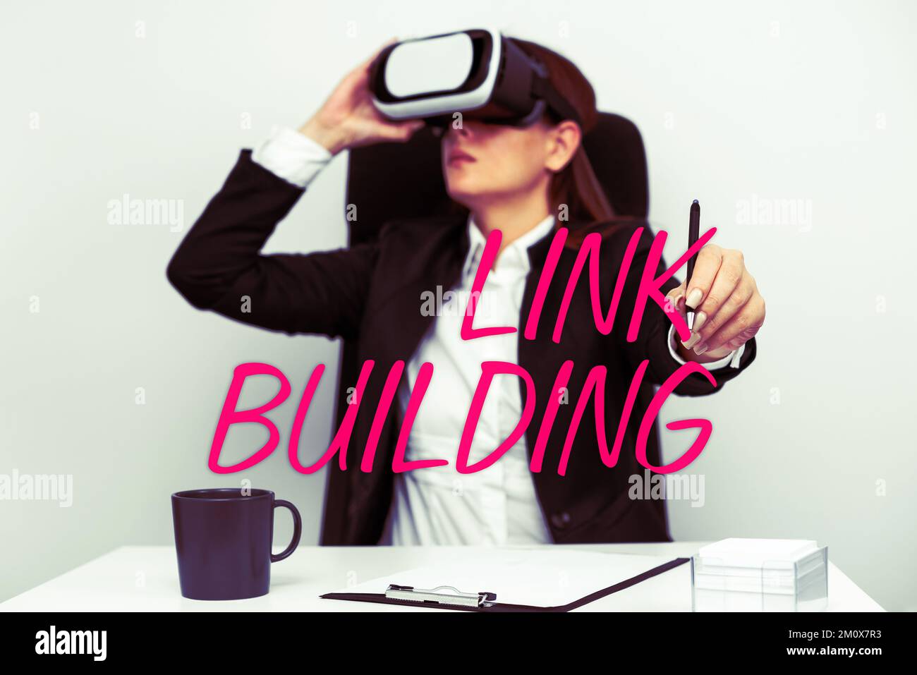 Writing displaying text Link Building. Business approach SEO Term ...