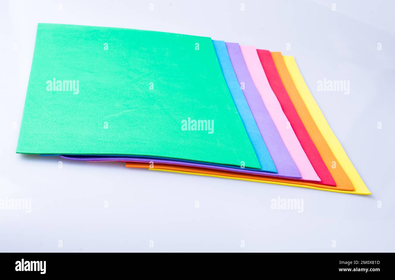 Material design colorful layers in geometric colorful overlap Stock ...