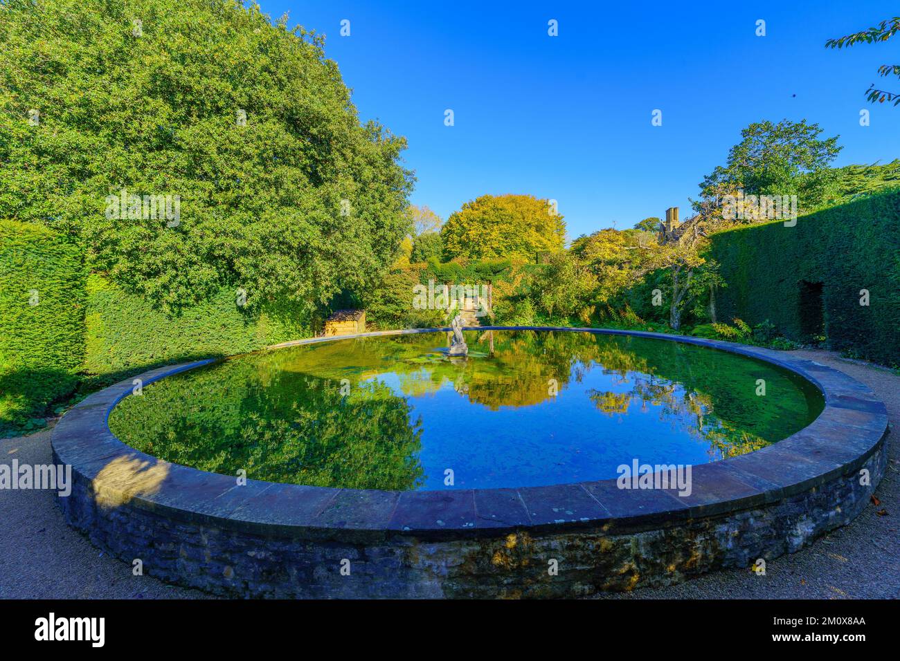 Chipping Campden, UK - October 18, 2022: View of the Hidcote Gardens ...