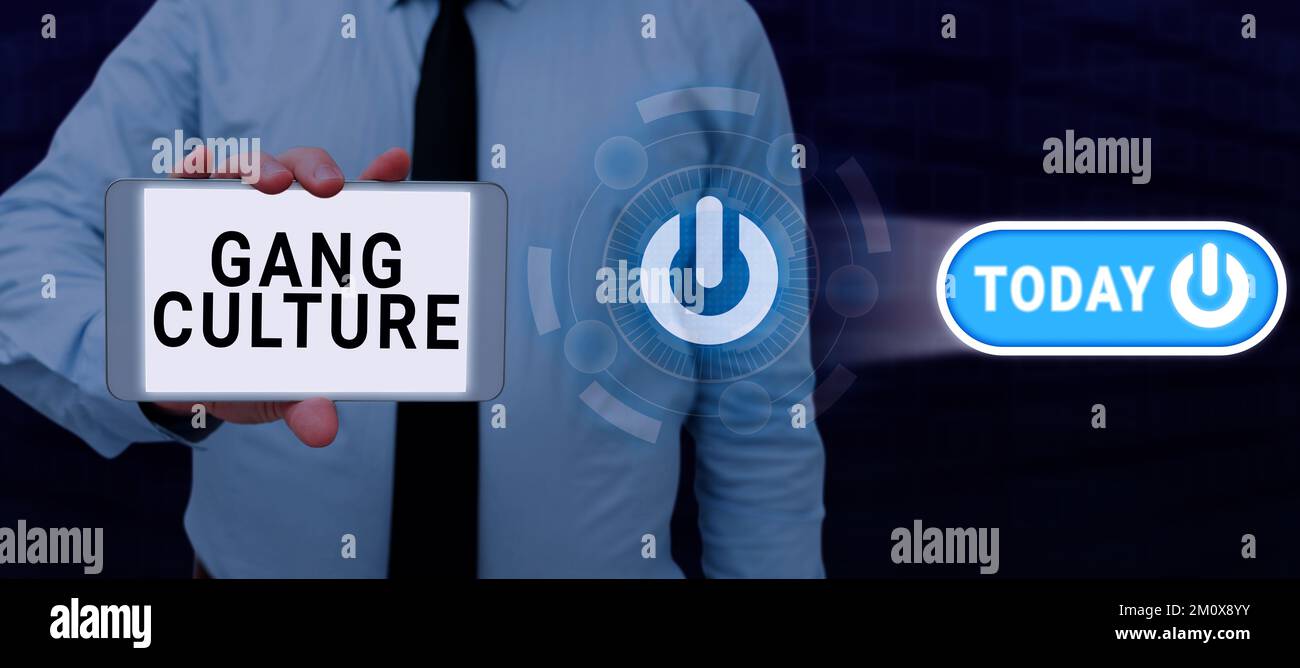 Inspiration showing sign Gang Culture. Business approach particular ...