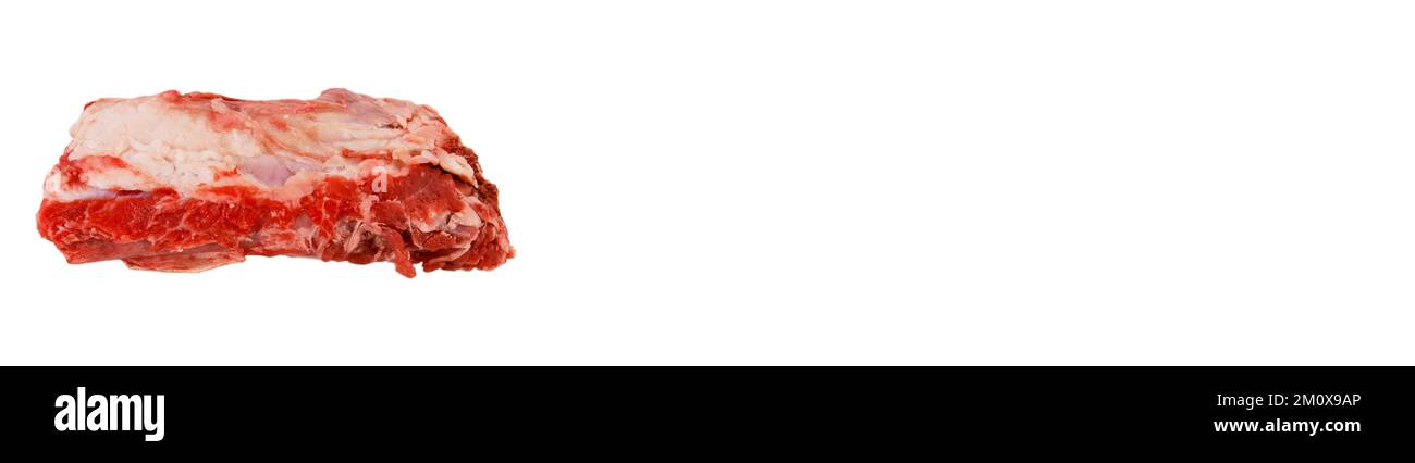Clean very fresh red raw meat beef, banner mock up poster desing ...