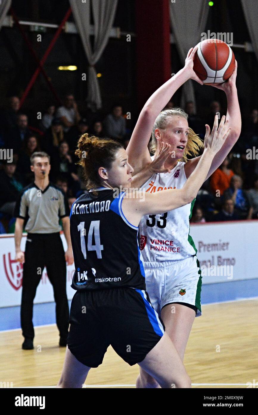 Brno, Czech Republic. 08th Dec, 2022. From left Maria Almendro of IDK ...