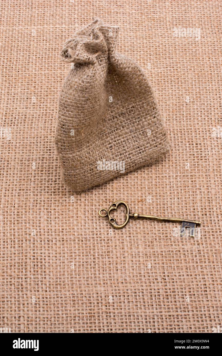 Old bag sack golden hi-res stock photography and images - Alamy