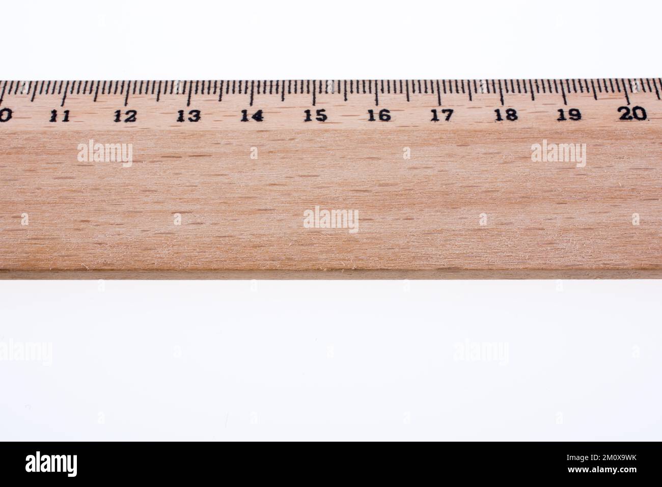 Part of a ruler on white background Stock Photo - Alamy