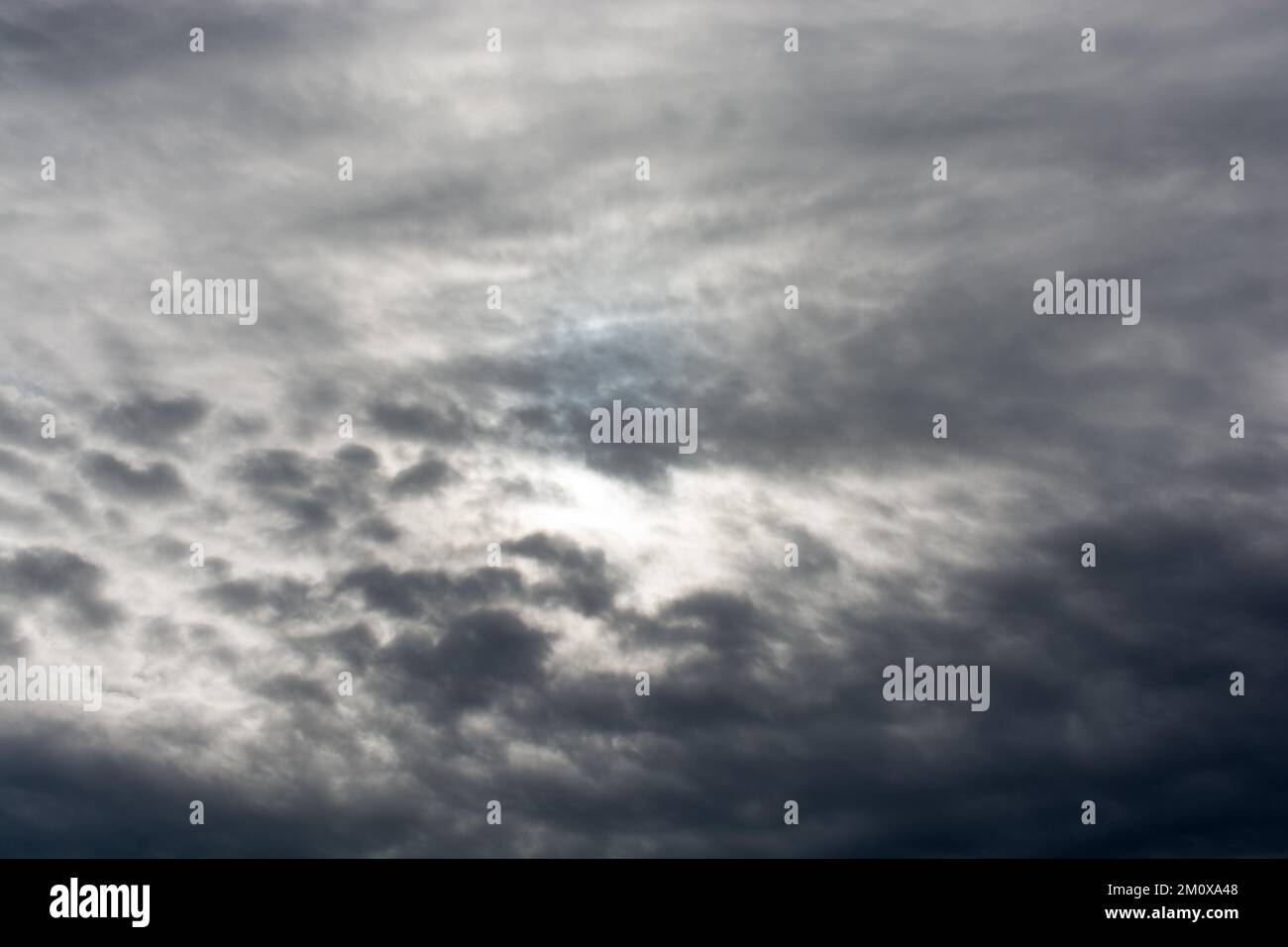 Dark and grey clouds are in the sky Stock Photo - Alamy