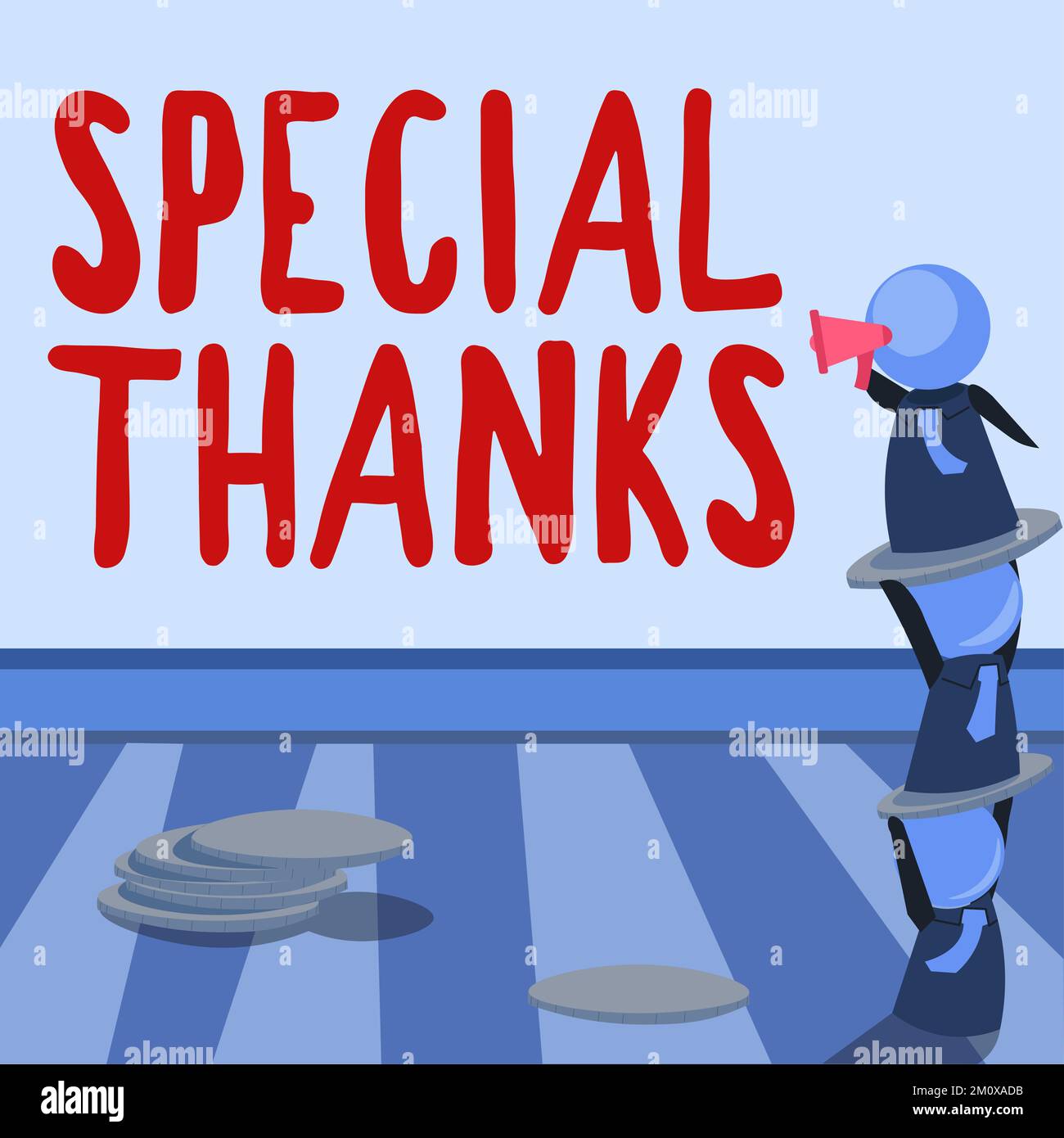 Writing displaying text Special Thanks. Business idea expression of appreciation or gratitude or ...