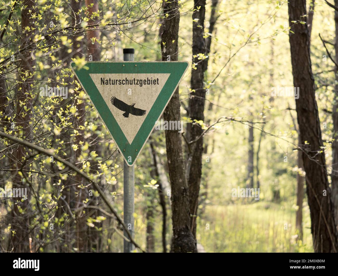 Nature reserve sign in germany text translation nature reserve Stock ...