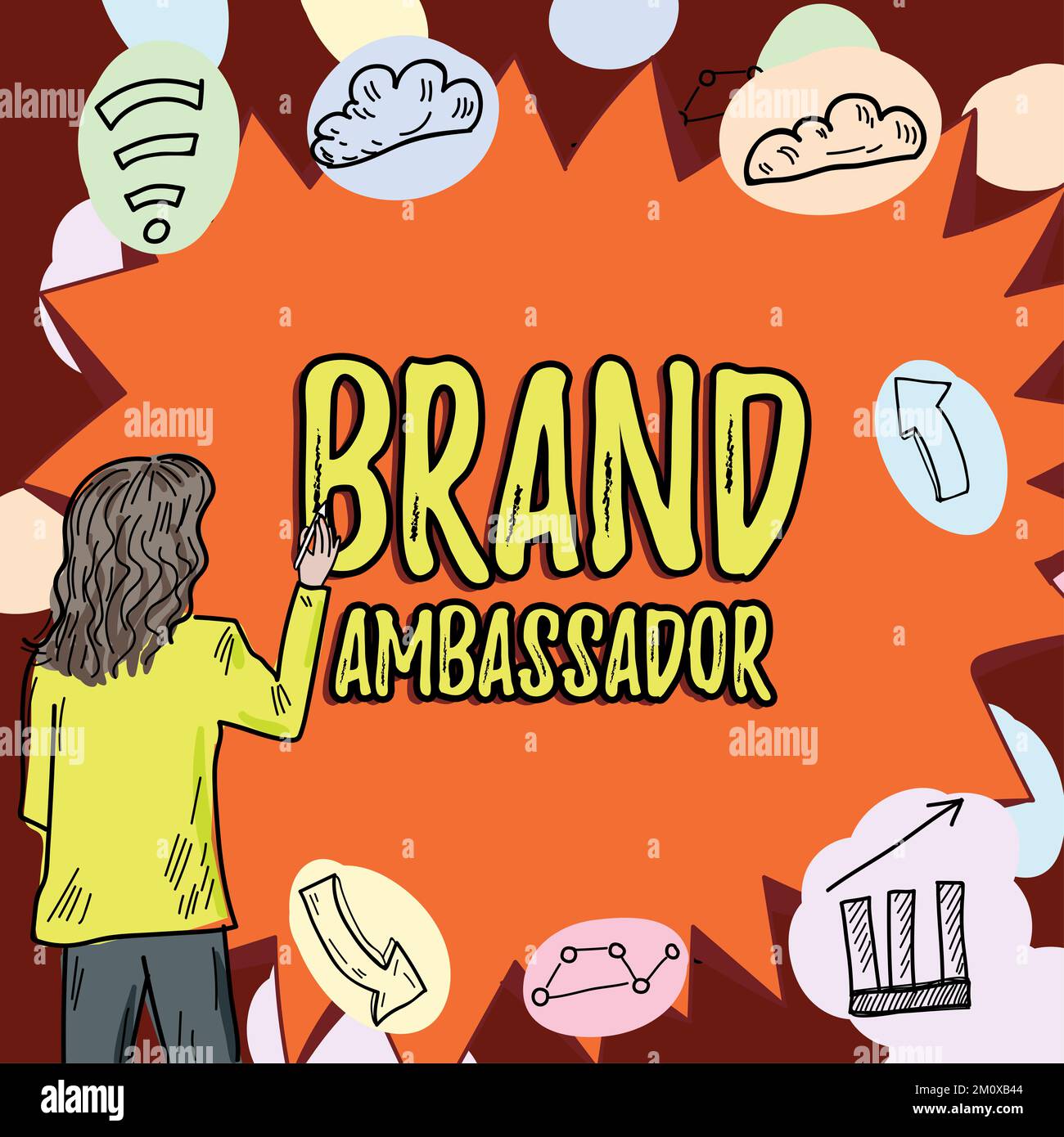 Hand writing sign Brand Ambassador, Business overview agent accredited ...