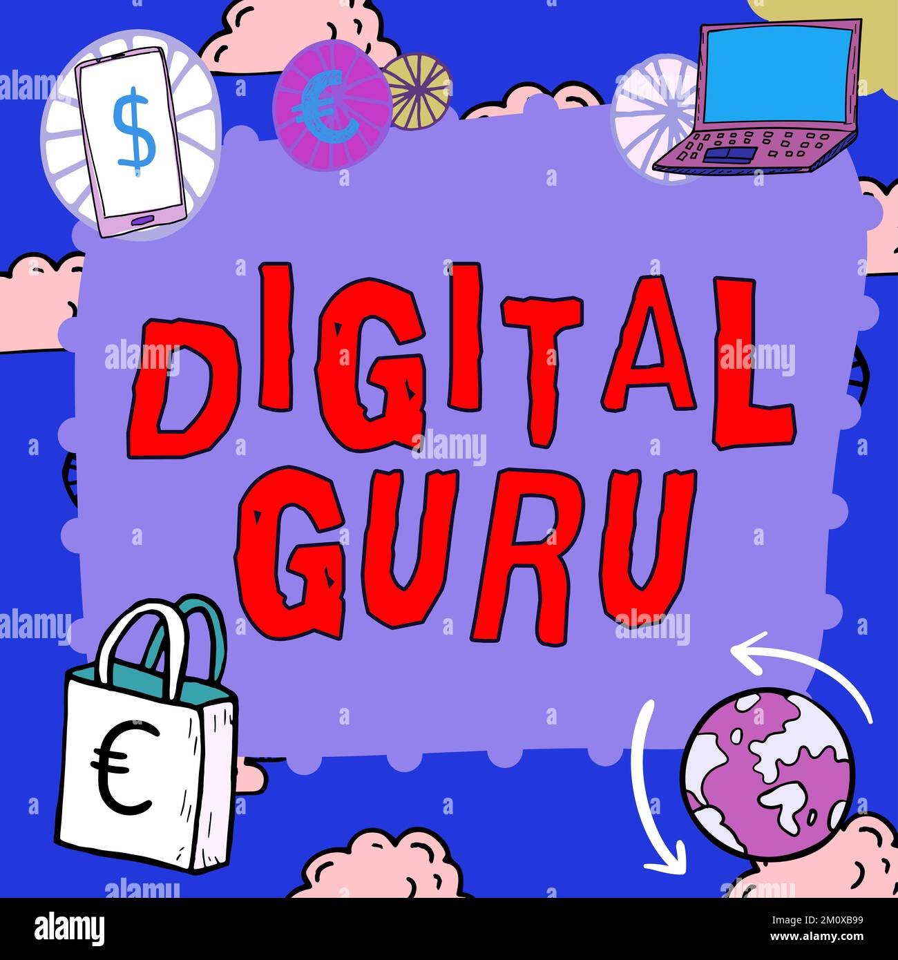 Writing displaying text Digital Guru, Business showcase teacher and ...