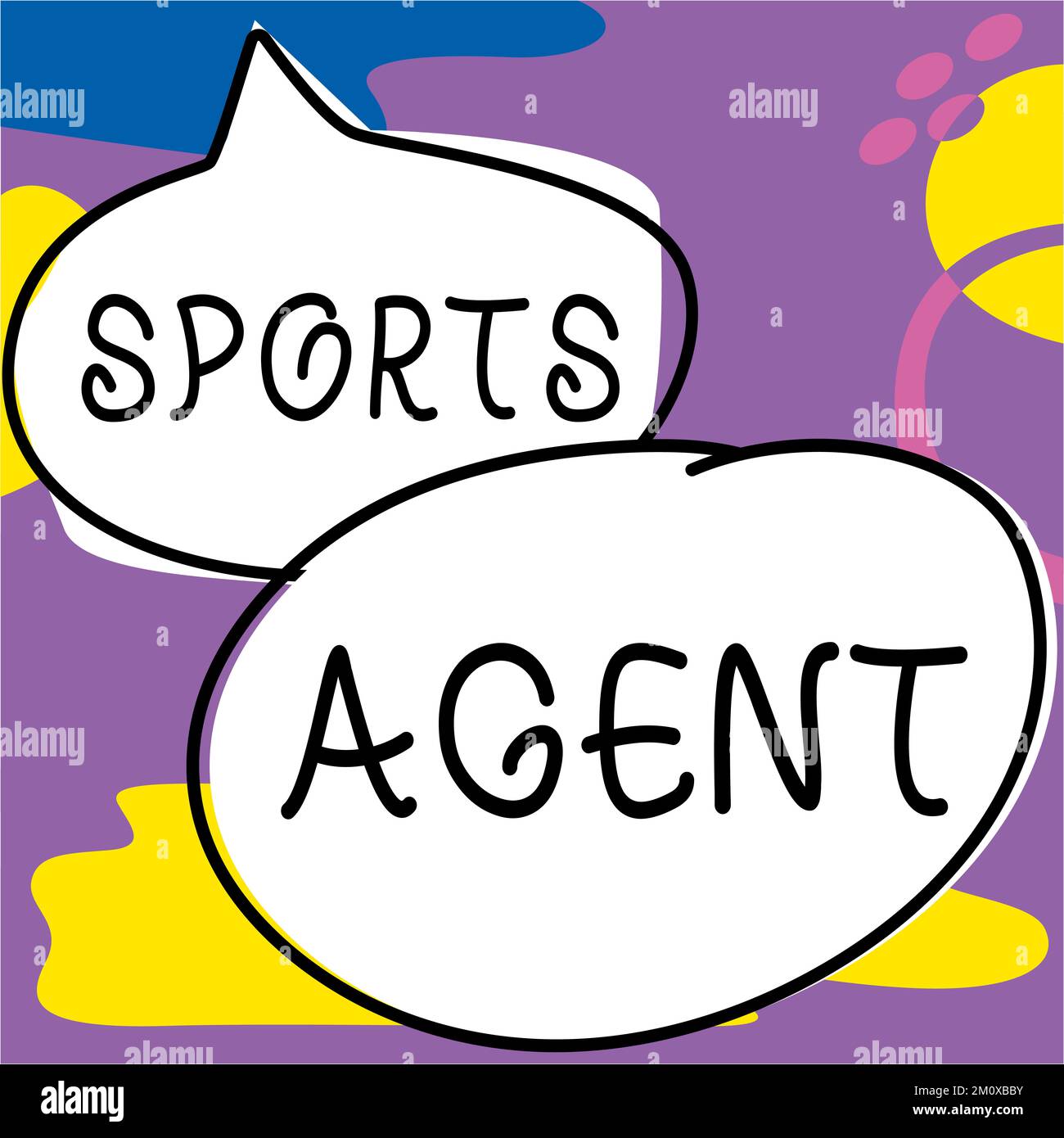Sign displaying Sports Agent. Business idea person manages recruitment ...
