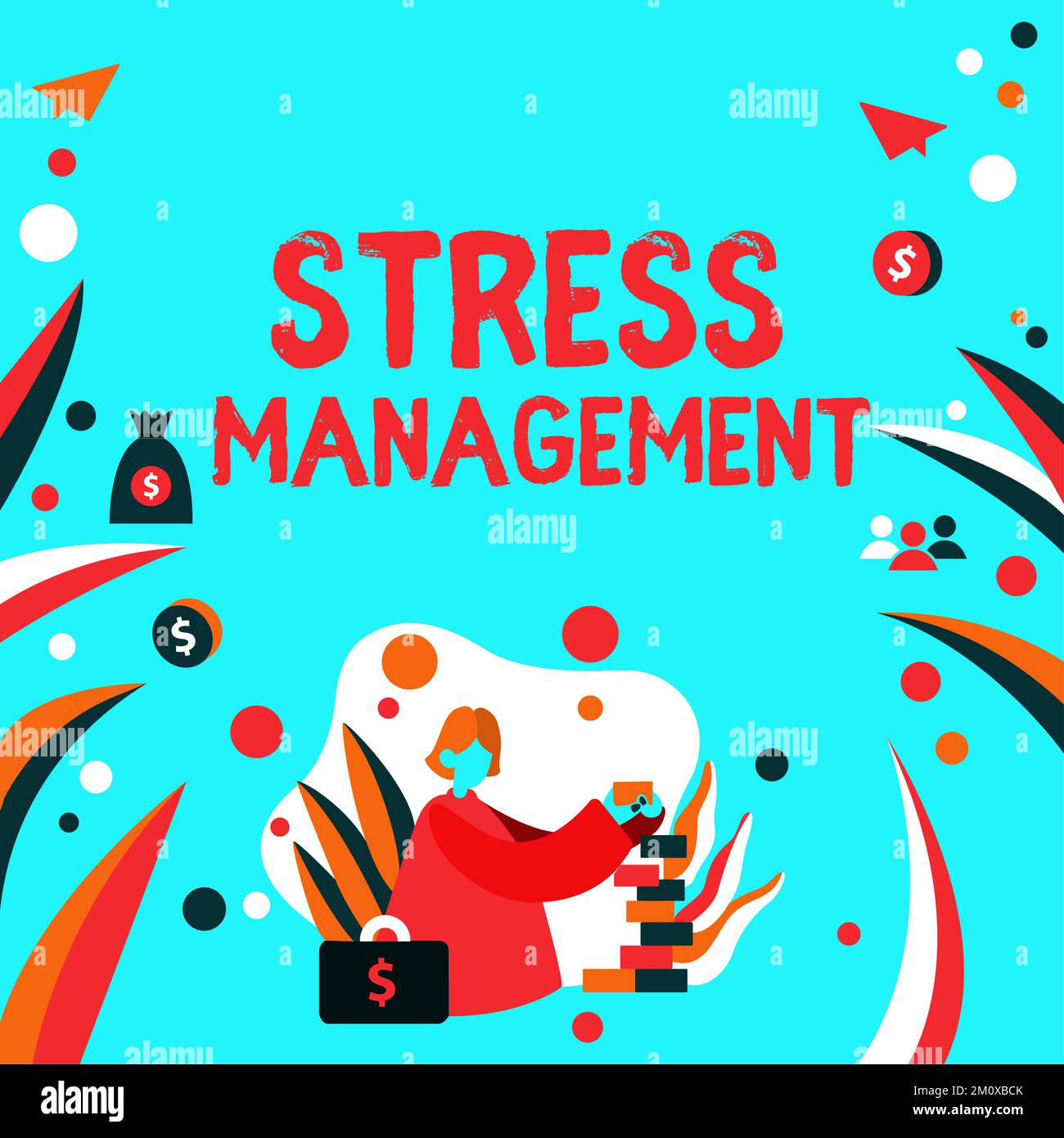 Conceptual display Stress Management. Word for learning ways of ...