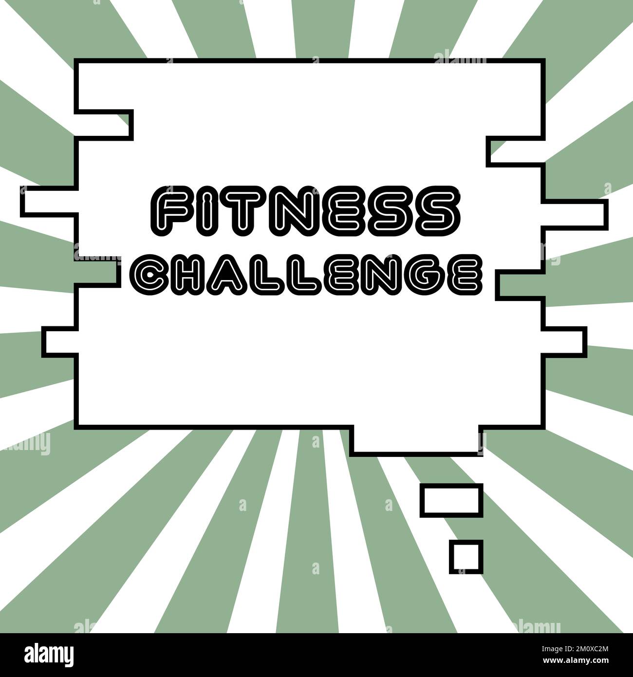 Handwriting text Fitness Challenge. Concept meaning condition of being ...