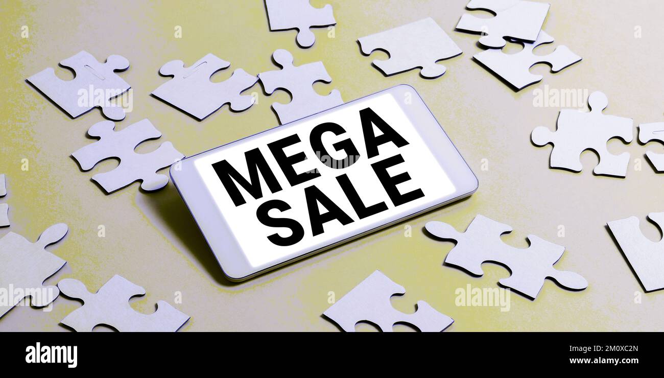 Conceptual display Mega Sale. Internet Concept The day full of special ...