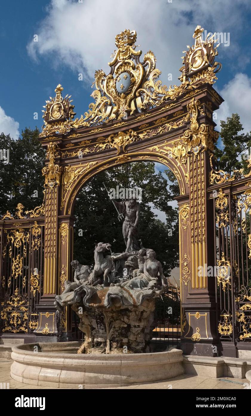 UNESCO World Heritage Site Place Stanislas with classical architecture ...