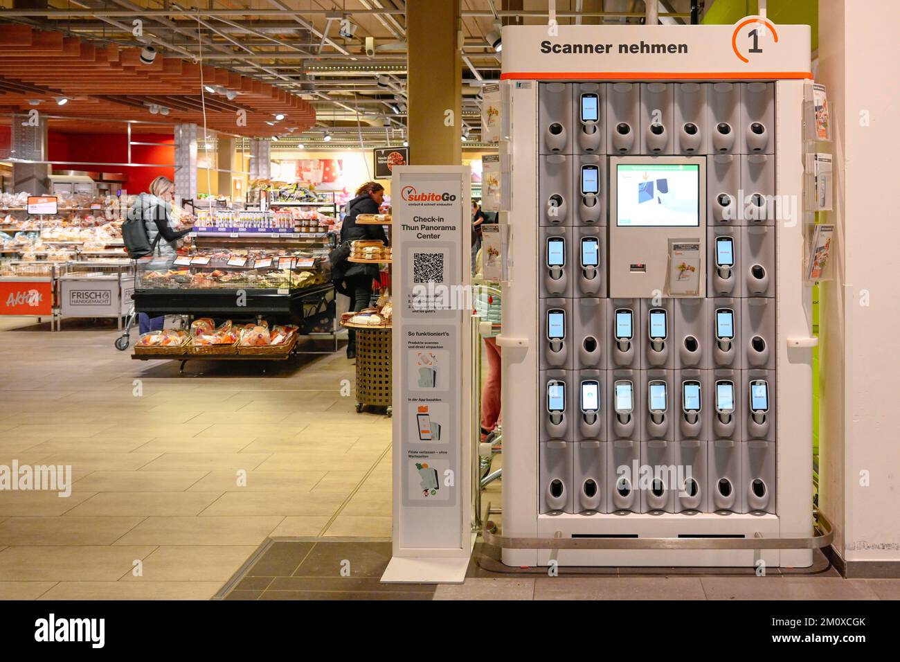 Migros subito Self-Scanning, Switzerland, Europe Stock Photo - Alamy