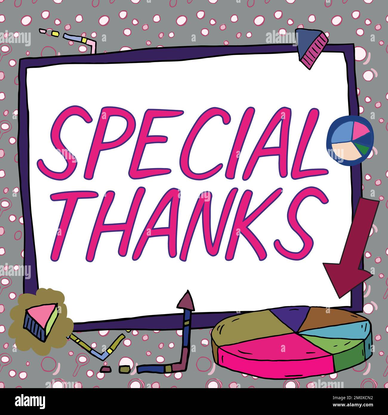 Conceptual display Special Thanks, Word Written on expression of ...