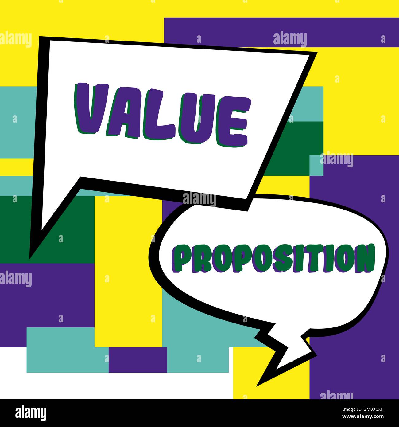 Sign displaying Value Proposition. Concept meaning service make company ...