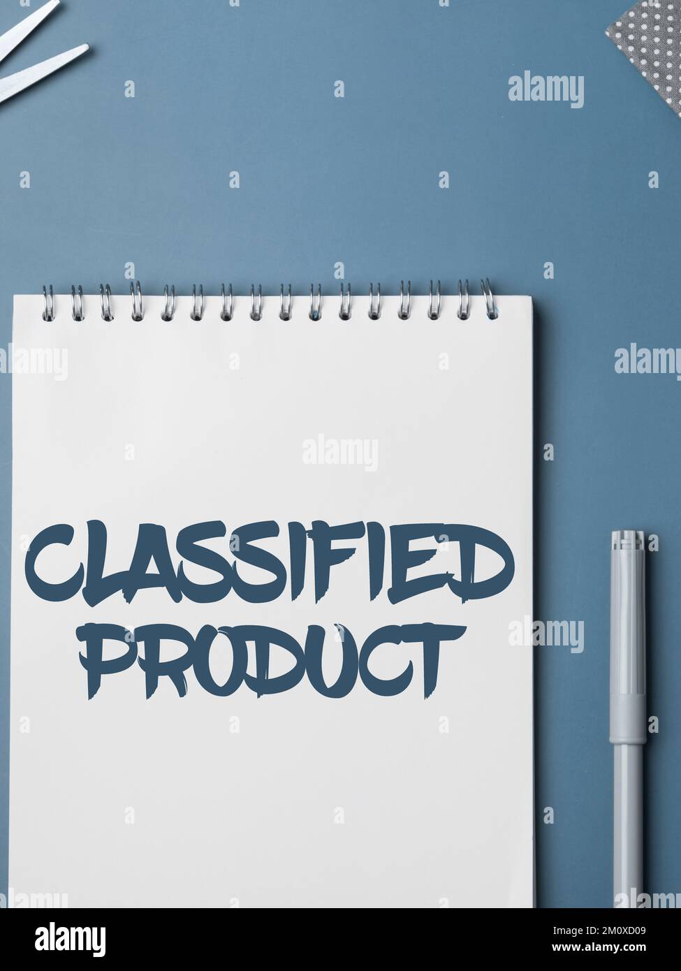 Hand writing sign Classified Product. Internet Concept Sensitive Data ...