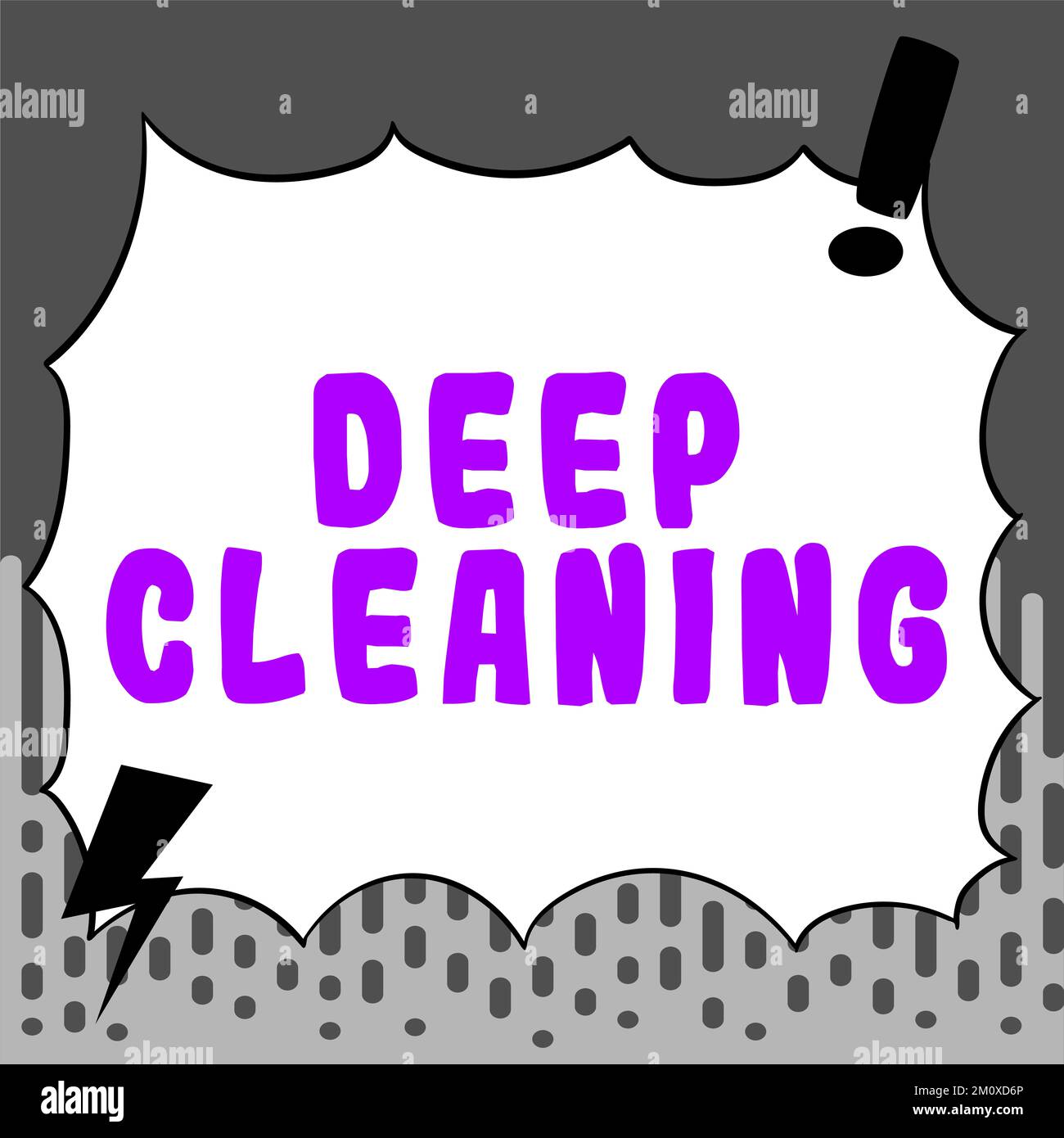 Handwriting text Deep Cleaning, Concept meaning an act of thoroughly ...