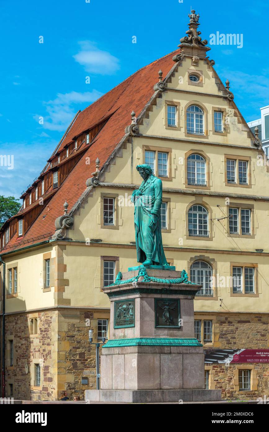 Schillerplatz, Stuttgart-Mitte, Old Town, historical buildings, poet ...