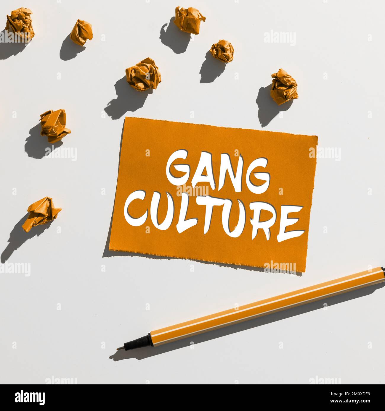 Conceptual caption Gang Culture. Business overview particular ...