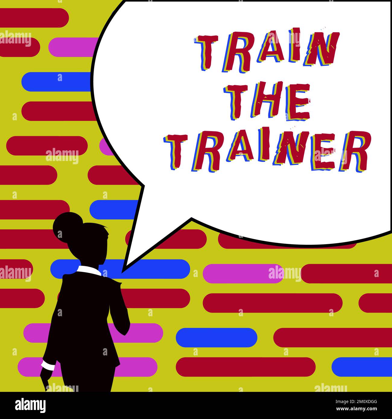 Handwriting text Train The Trainer. Business approach identified to ...