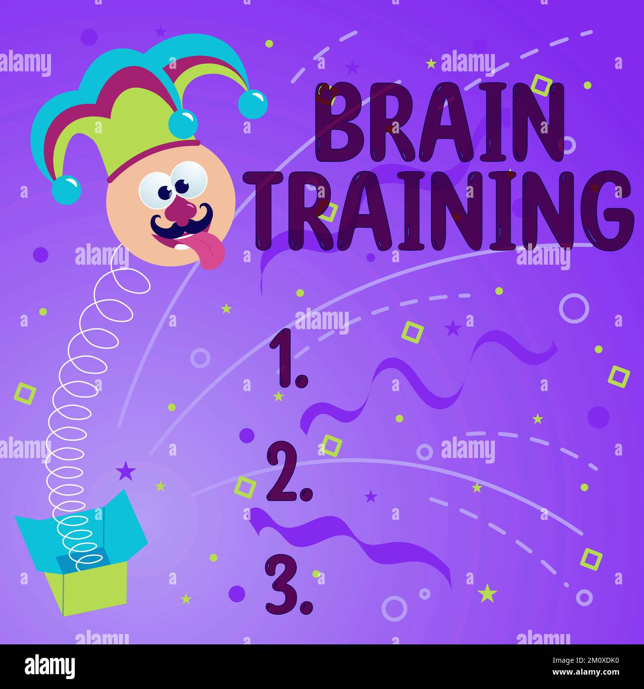 Writing displaying text Brain Training. Word for mental activities to ...