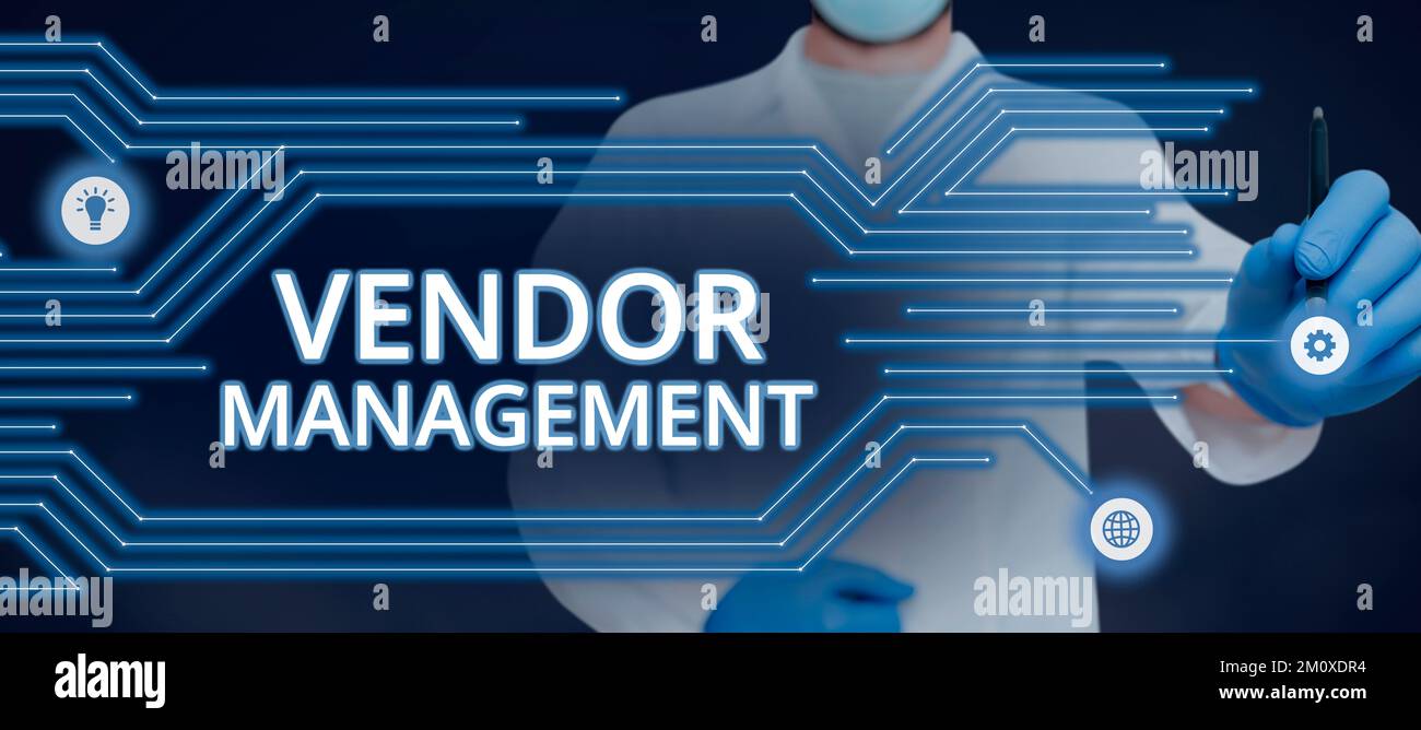 Conceptual display Vendor Management. Business overview activities ...