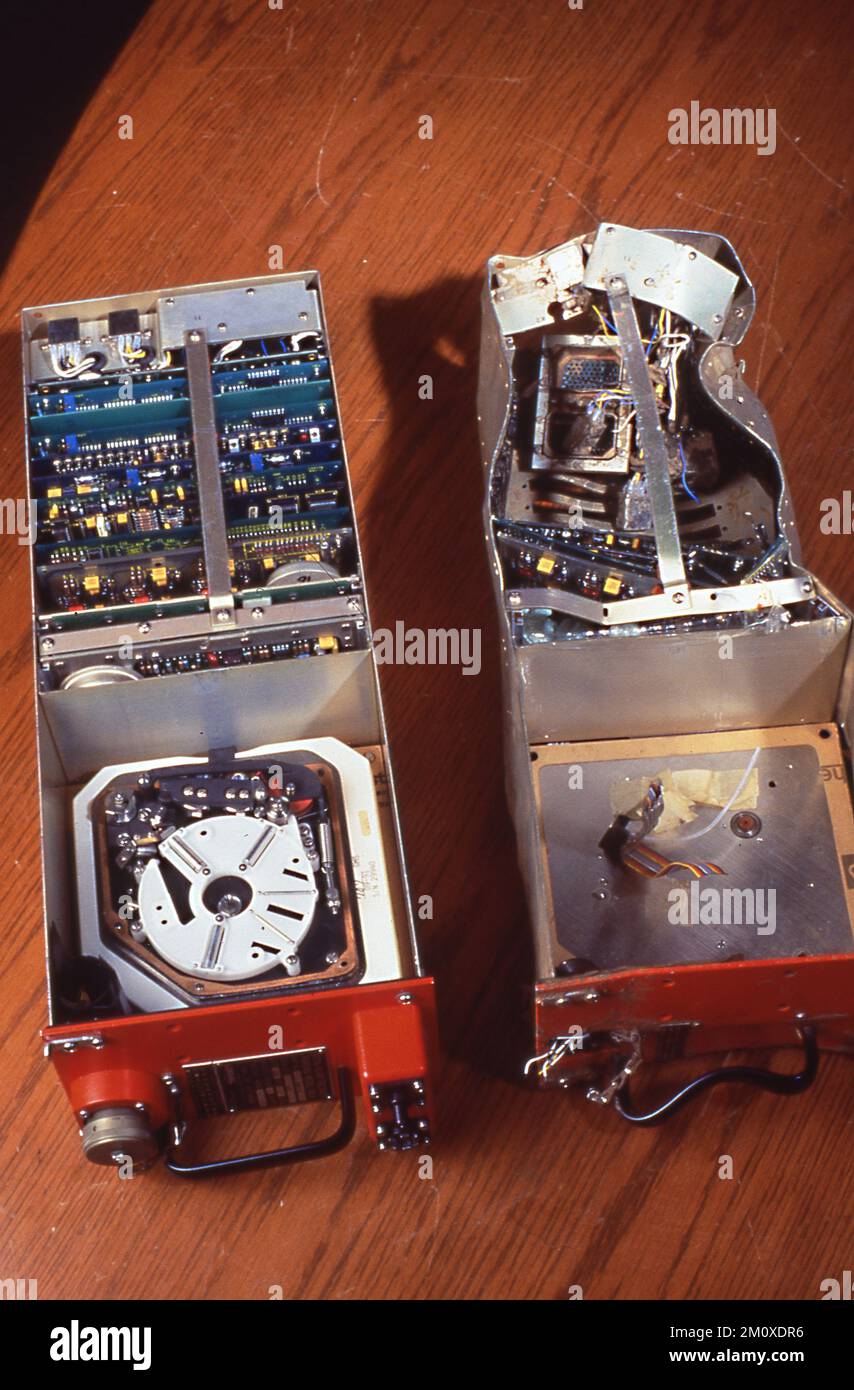 A Black Box in the NTSB lab for processing data recorded in airplane's ...