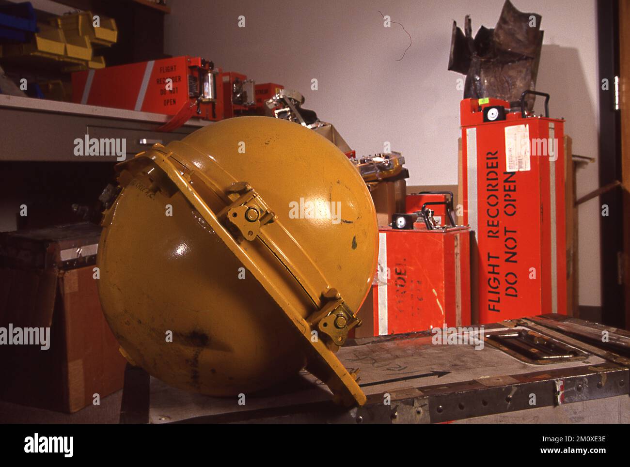 The NTSB lab for processing data recorded in airplane's black box ...