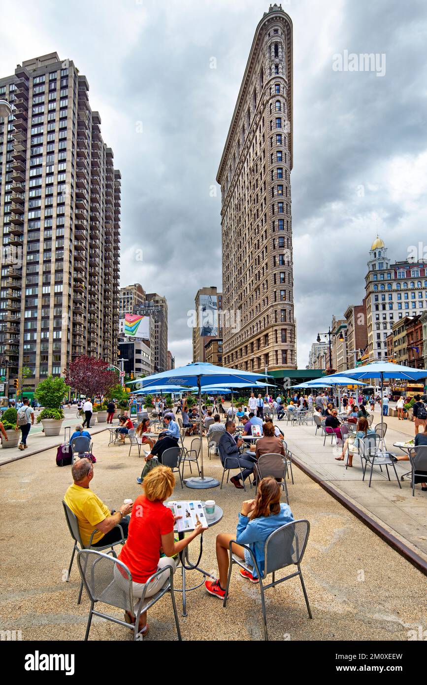 New York. Manhattan. United States. The Flatiron Building Stock Photo ...