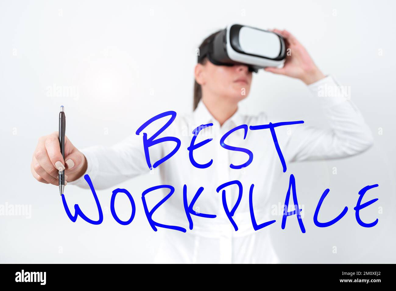 Text caption presenting Best Workplace. Business idea Ideal company to ...