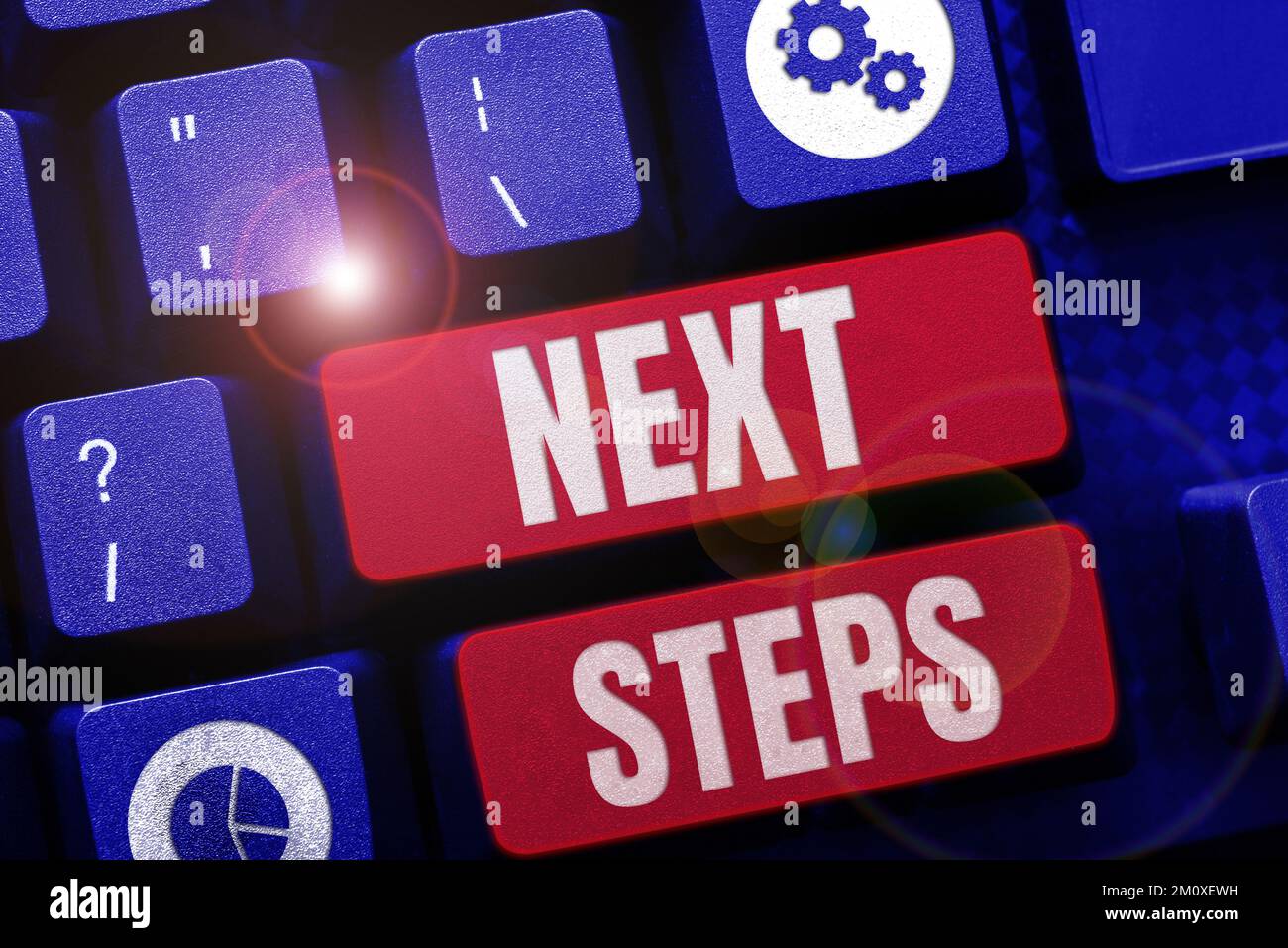 Text sign showing Next Steps. Word for numper of process going to be ...