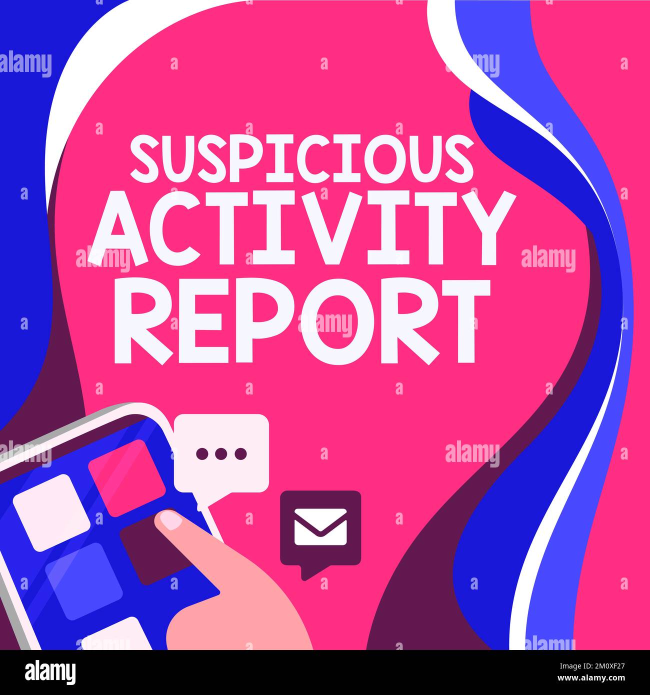 Hand writing sign Suspicious Activity Report, Business concept account ...