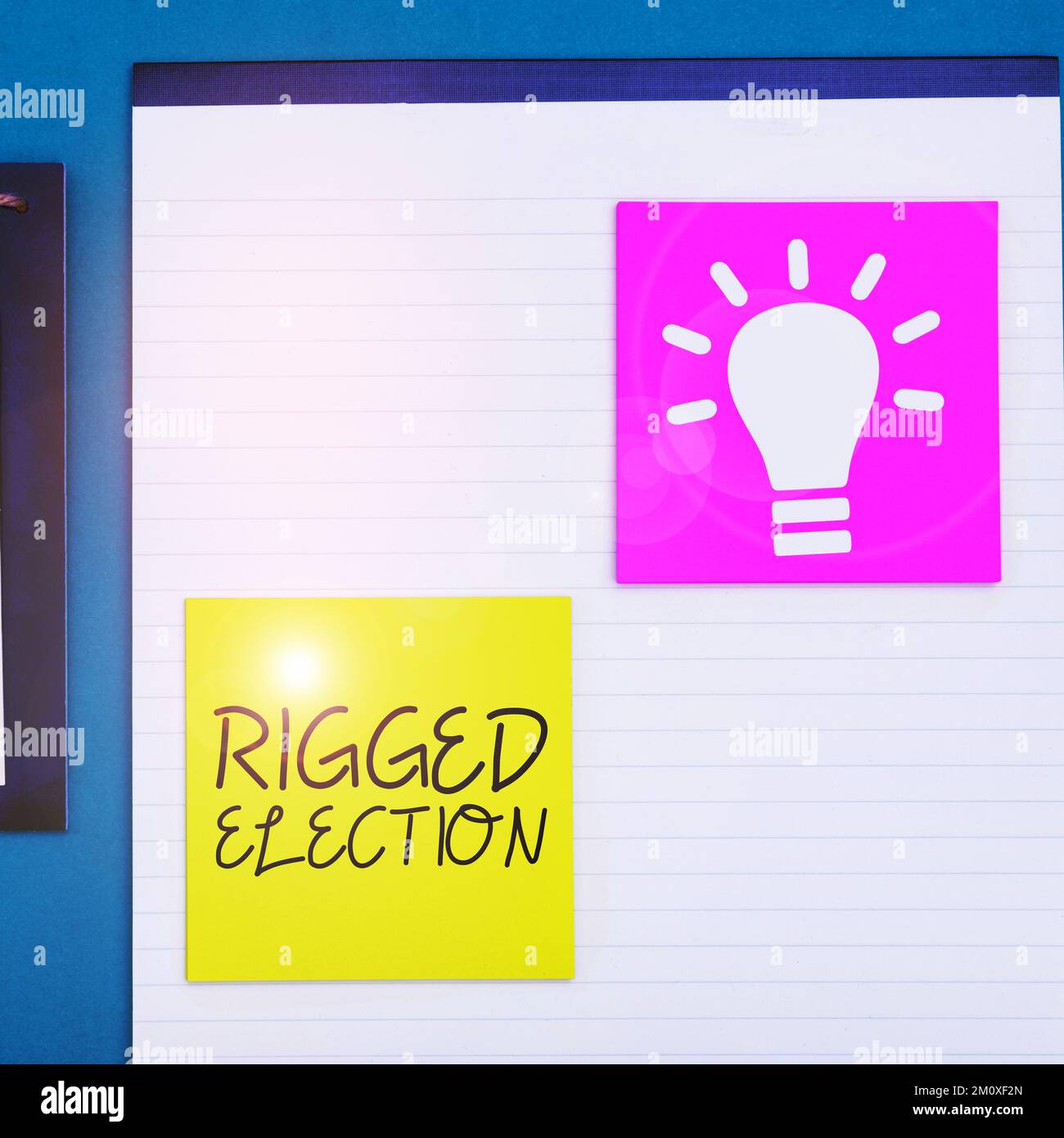 Conceptual caption Rigged Election, Concept meaning Manage drilling ...