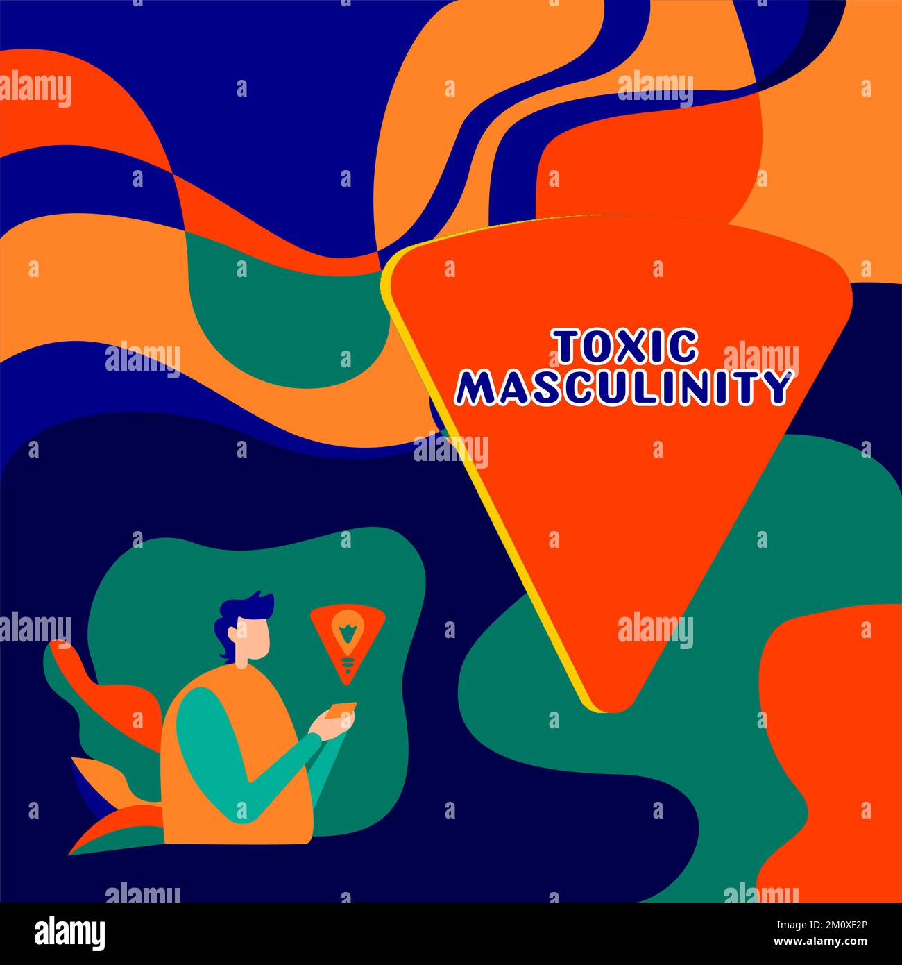 Sign displaying Toxic Masculinity. Conceptual photo describes narrow ...