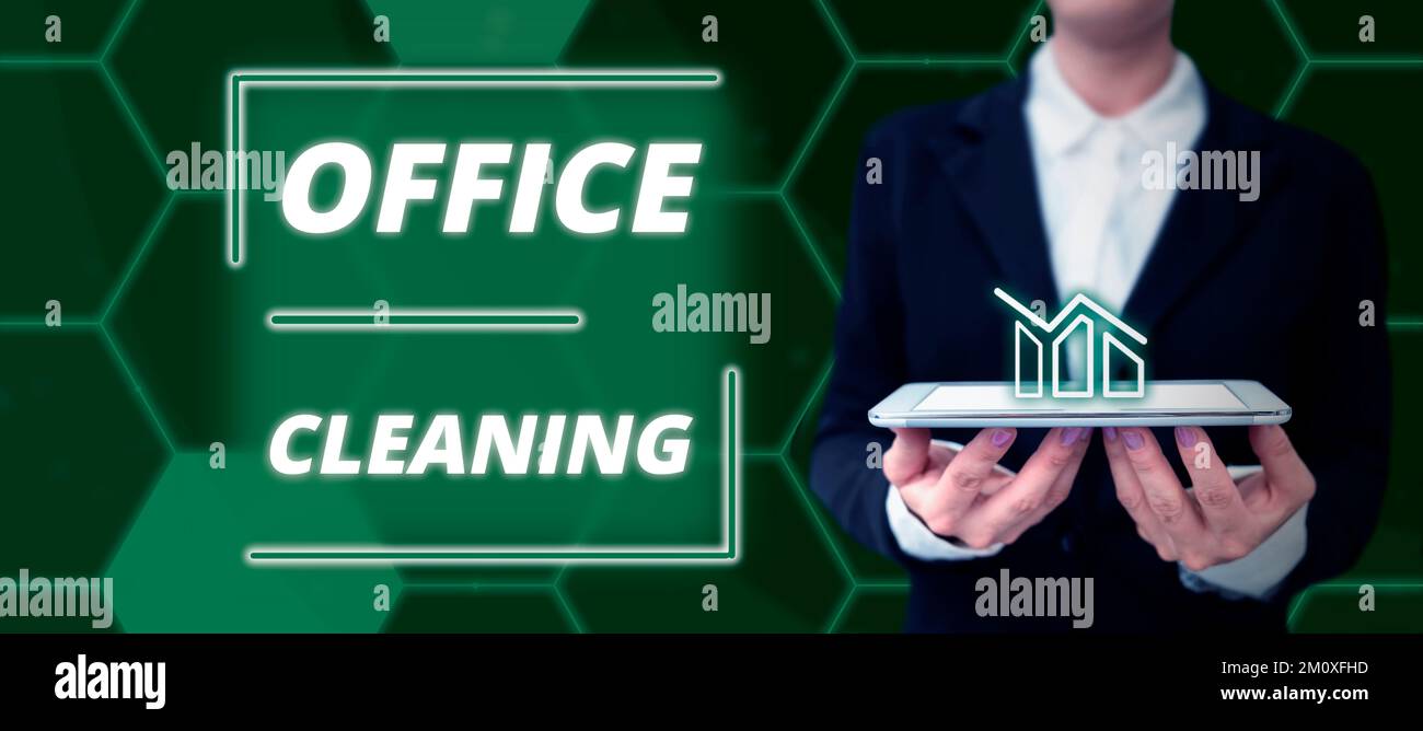 Conceptual display Office Cleaning. Word for the action or process of ...