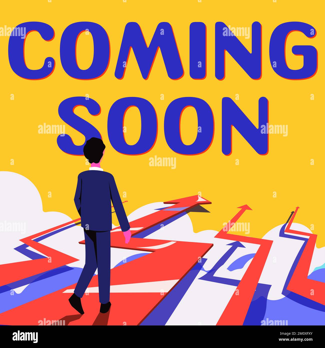 Conceptual caption Coming Soon. Business approach something is going to ...